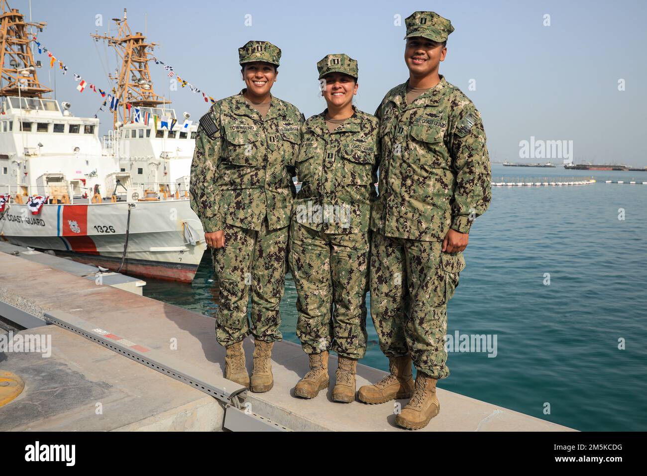 220322-A-AI379-5266 MANAMA, Bahrain (March 22, 2022) Left to right, Lt ...