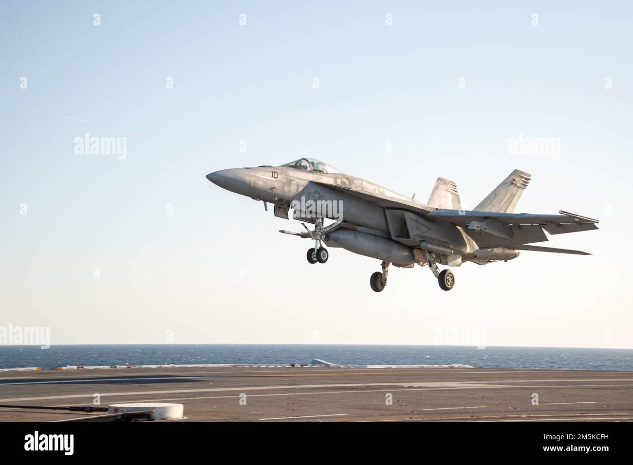 An F/A-18E Super Hornet attached to the "Raging Bulls" of Strike ...