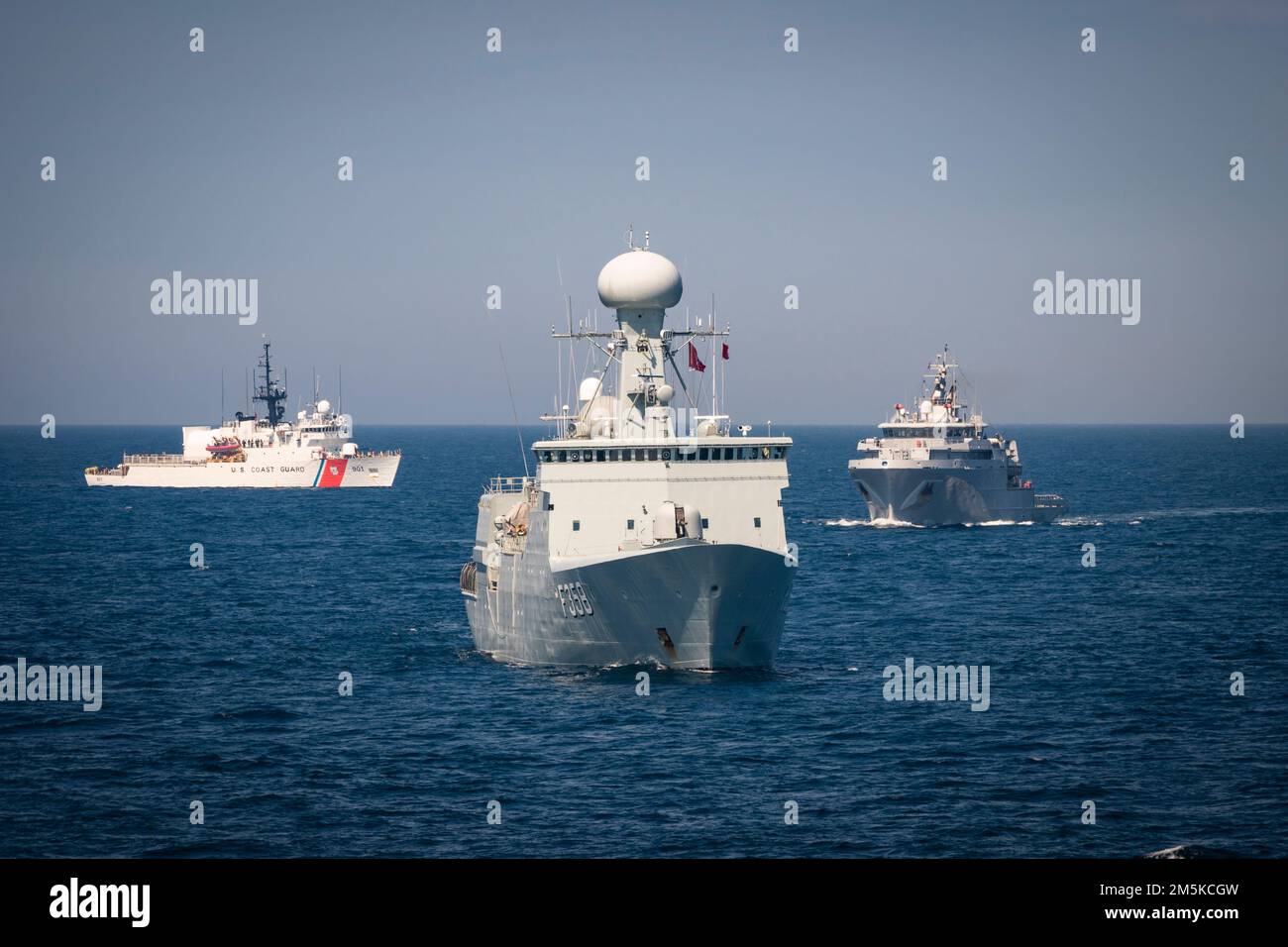 Operation Nanook 2022 warships in formation off the coast of ...
