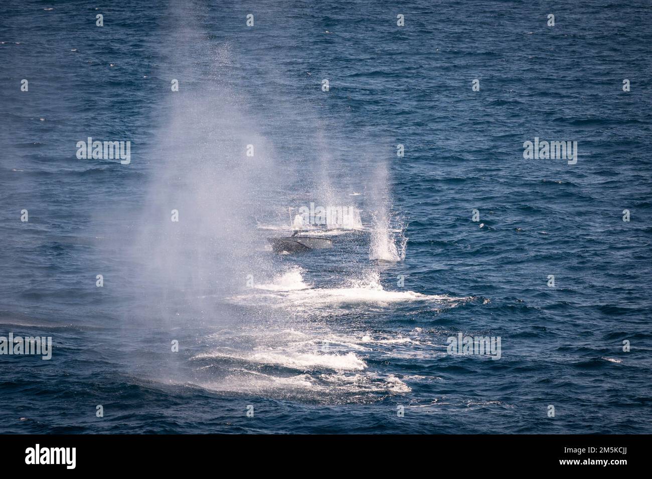 Target practice using .50 calibre machine guns on a Meggitt Training ...