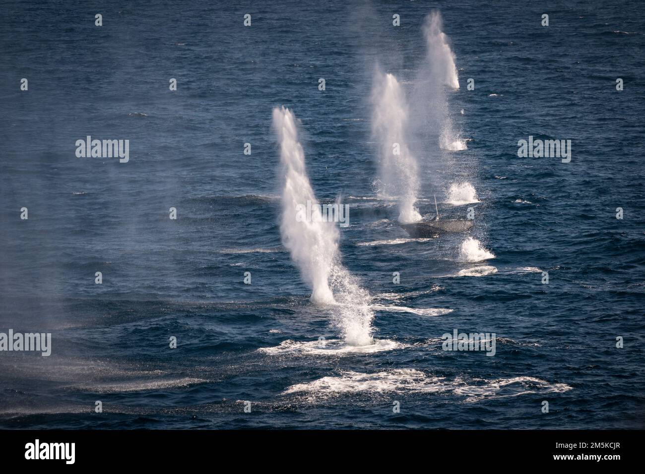 Target practice using .50 calibre machine guns on a Meggitt Training ...