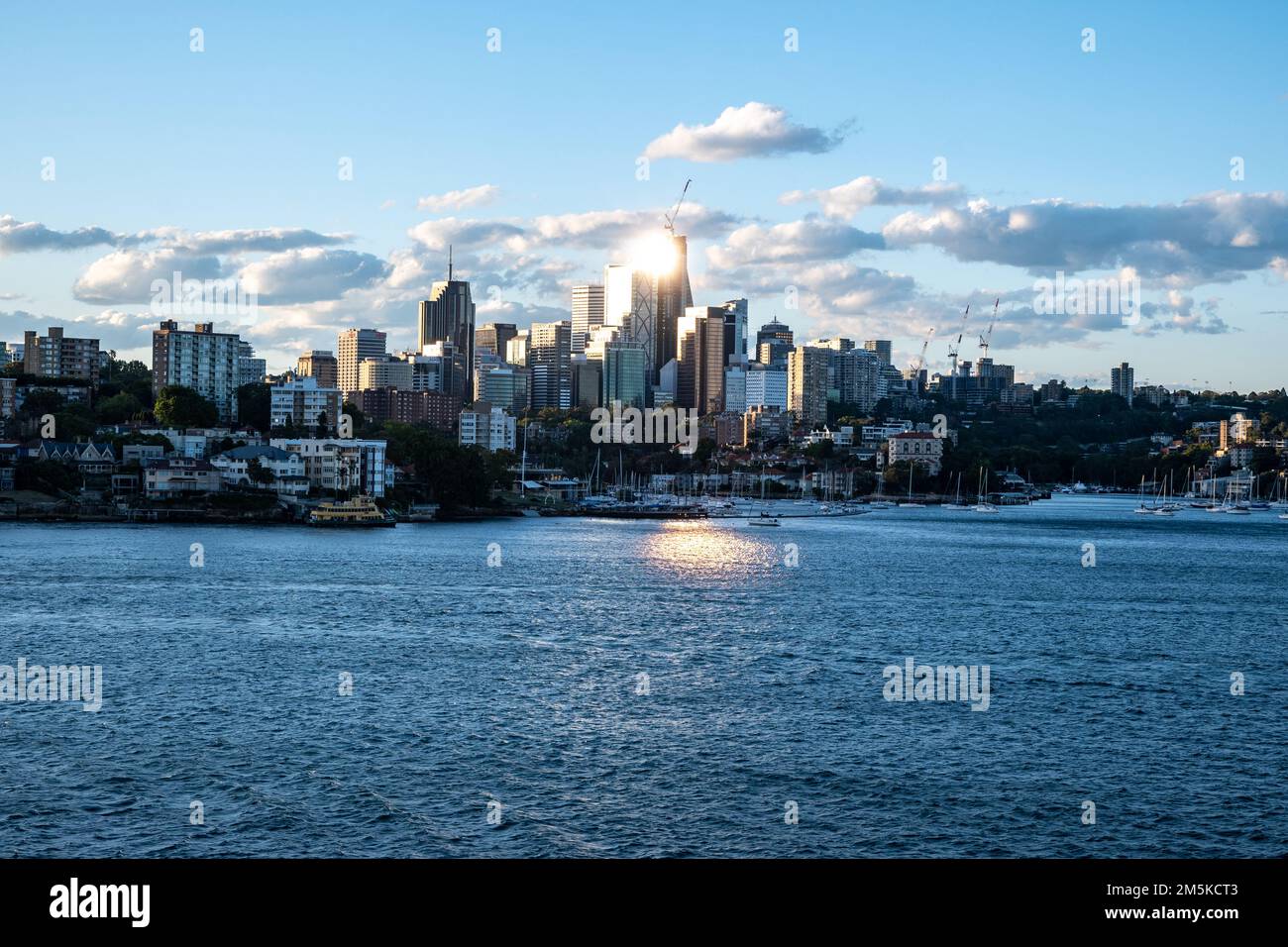 Afternoon sun reflecting on buildings Stock Photo - Alamy