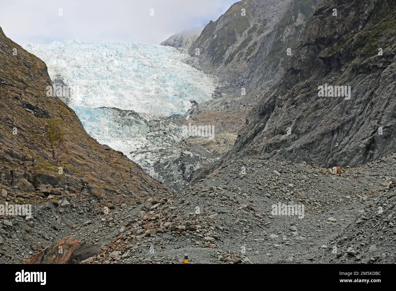 Blue ice and rocks - Franz Josef Glacier - New Zealand Stock Photo - Alamy