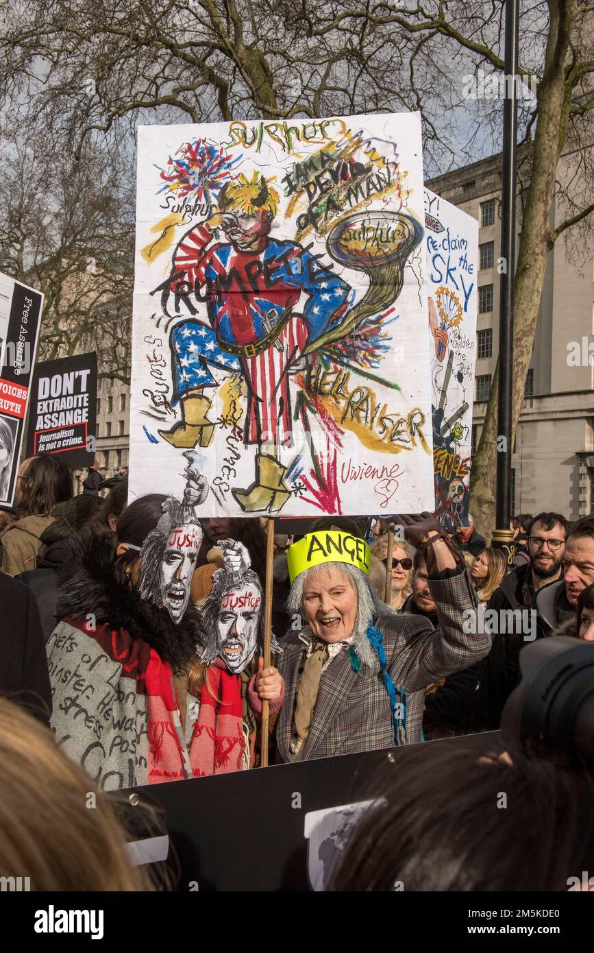 Stock image of the late British Fashion Designer and activist Dame ...