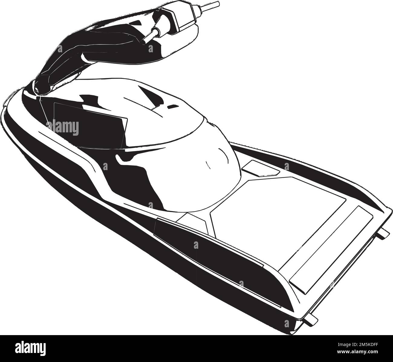 Jet Scooter Vector. Illustration On White Background. A vector ...