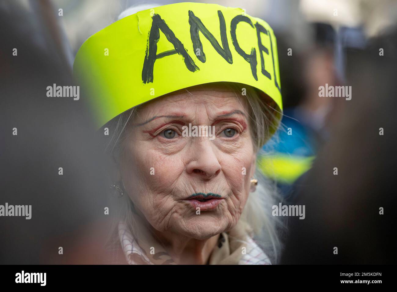 Stock image of the late British Fashion Designer and activist Dame ...