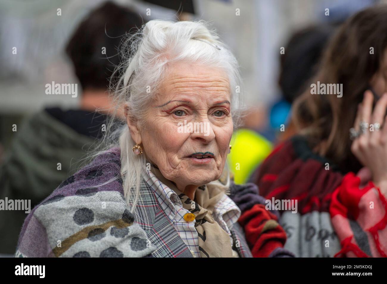 Stock image of the late British Fashion Designer and activist Dame ...