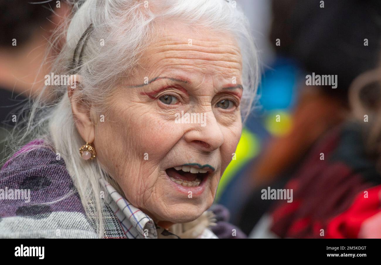 Stock image of the late British Fashion Designer and activist Dame ...