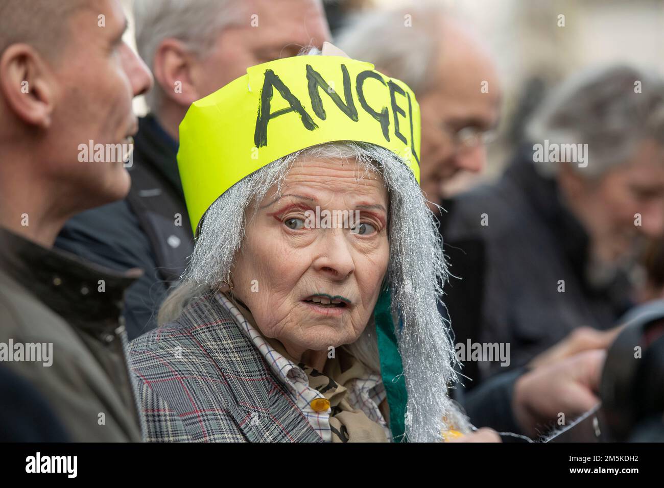 Stock image of the late British Fashion Designer and activist Dame ...