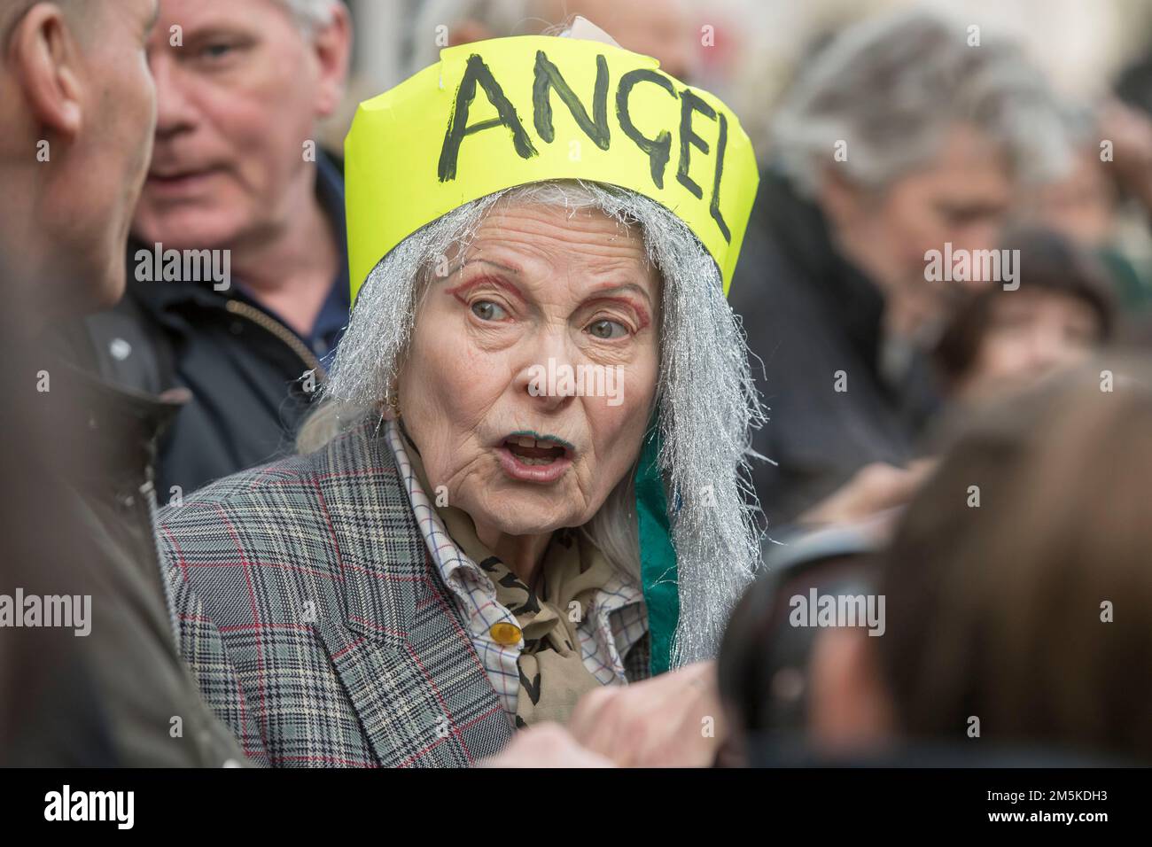 Stock image of the late British Fashion Designer and activist Dame ...