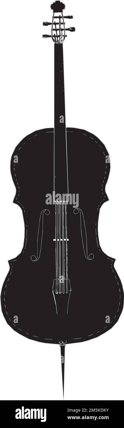 Violoncello Vector. Illustration On White Background. A vector ...