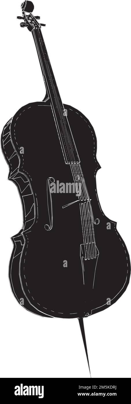 Violoncello Vector. Illustration On White Background. A vector ...