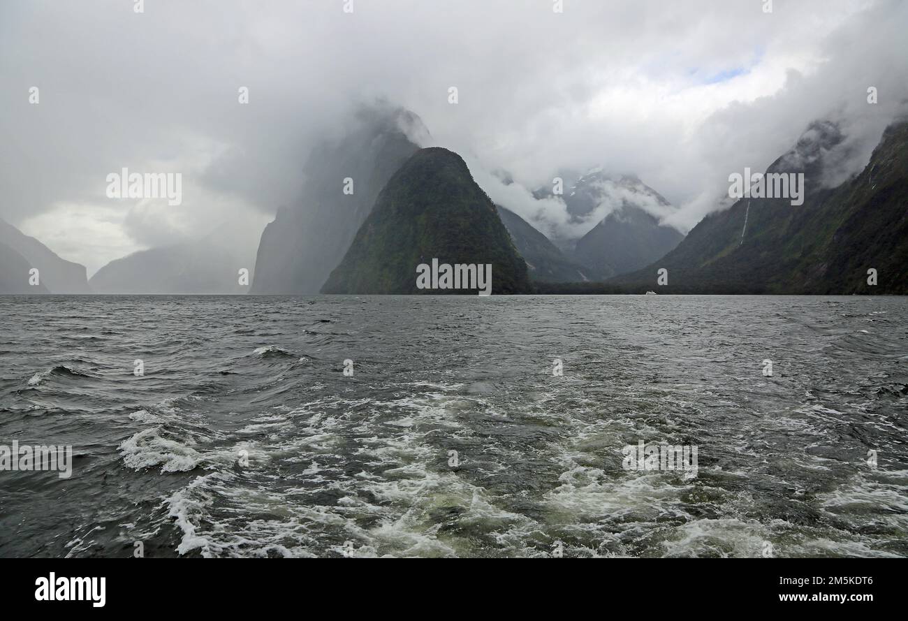 Footstool in Milford Sound, New Zealand Stock Photo - Alamy