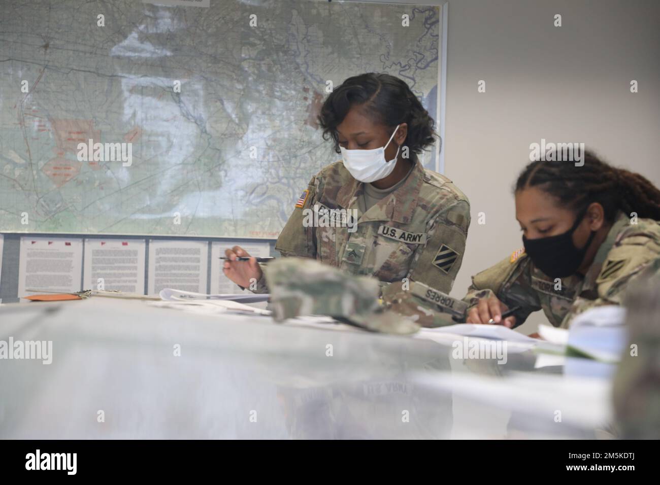 Cpl. Johnnae Barber and Spc. Jasmine Torres, automated logistical ...