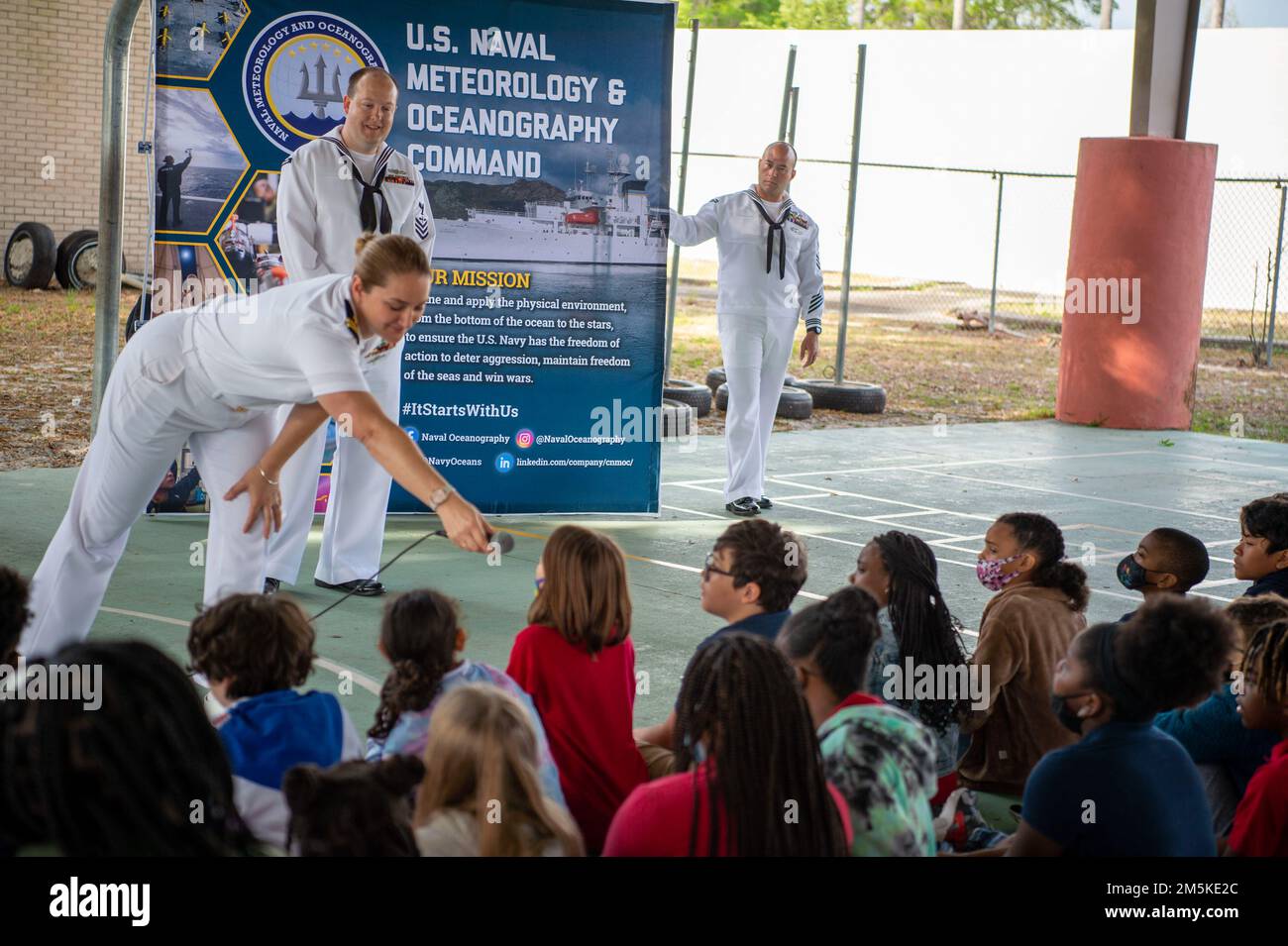 Tampa, Fla. (March 23, 2022) Lt. Nicole Stegall and Aerographer's Mate ...