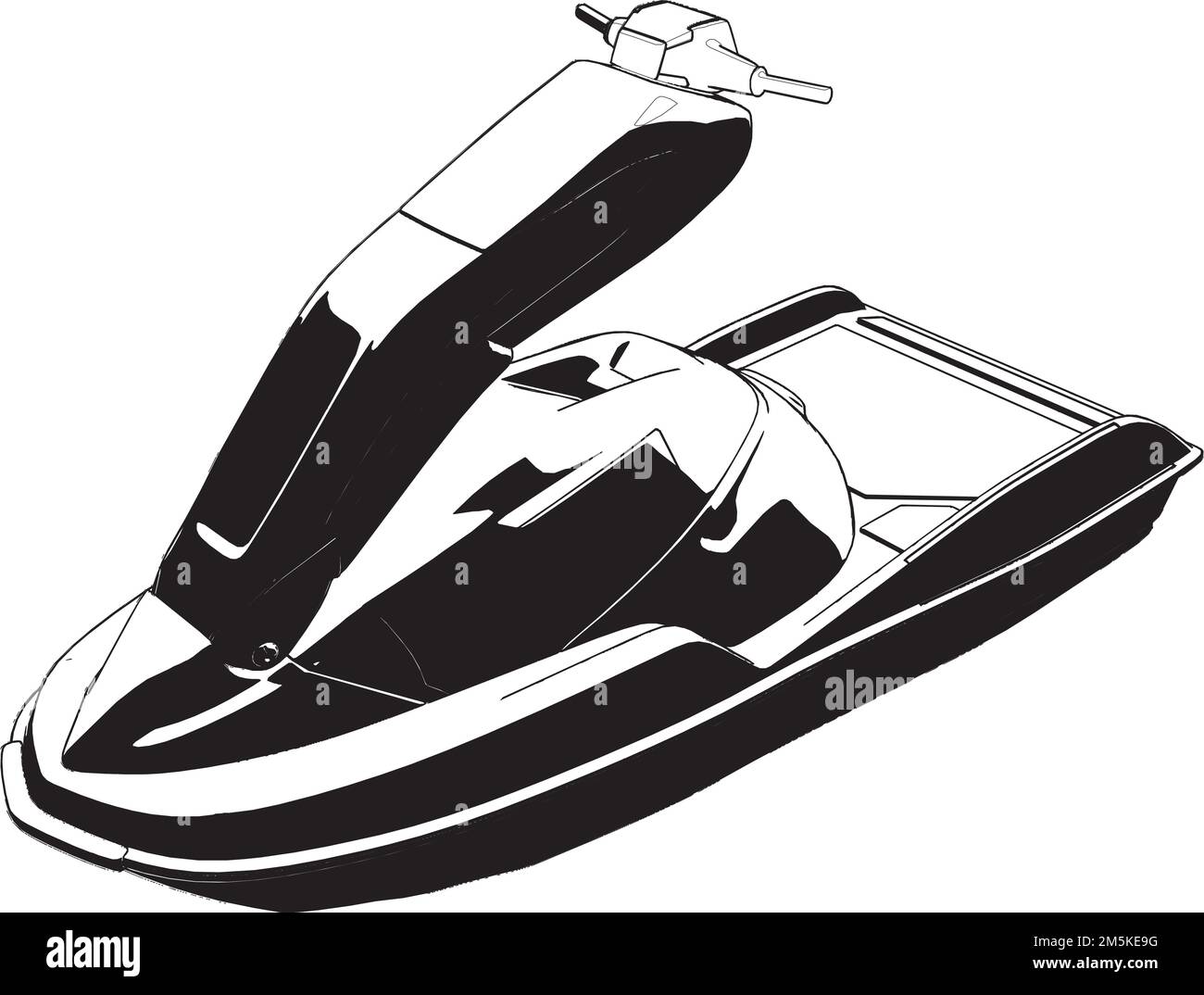 Jet Scooter Vector. Illustration On White Background. A vector ...