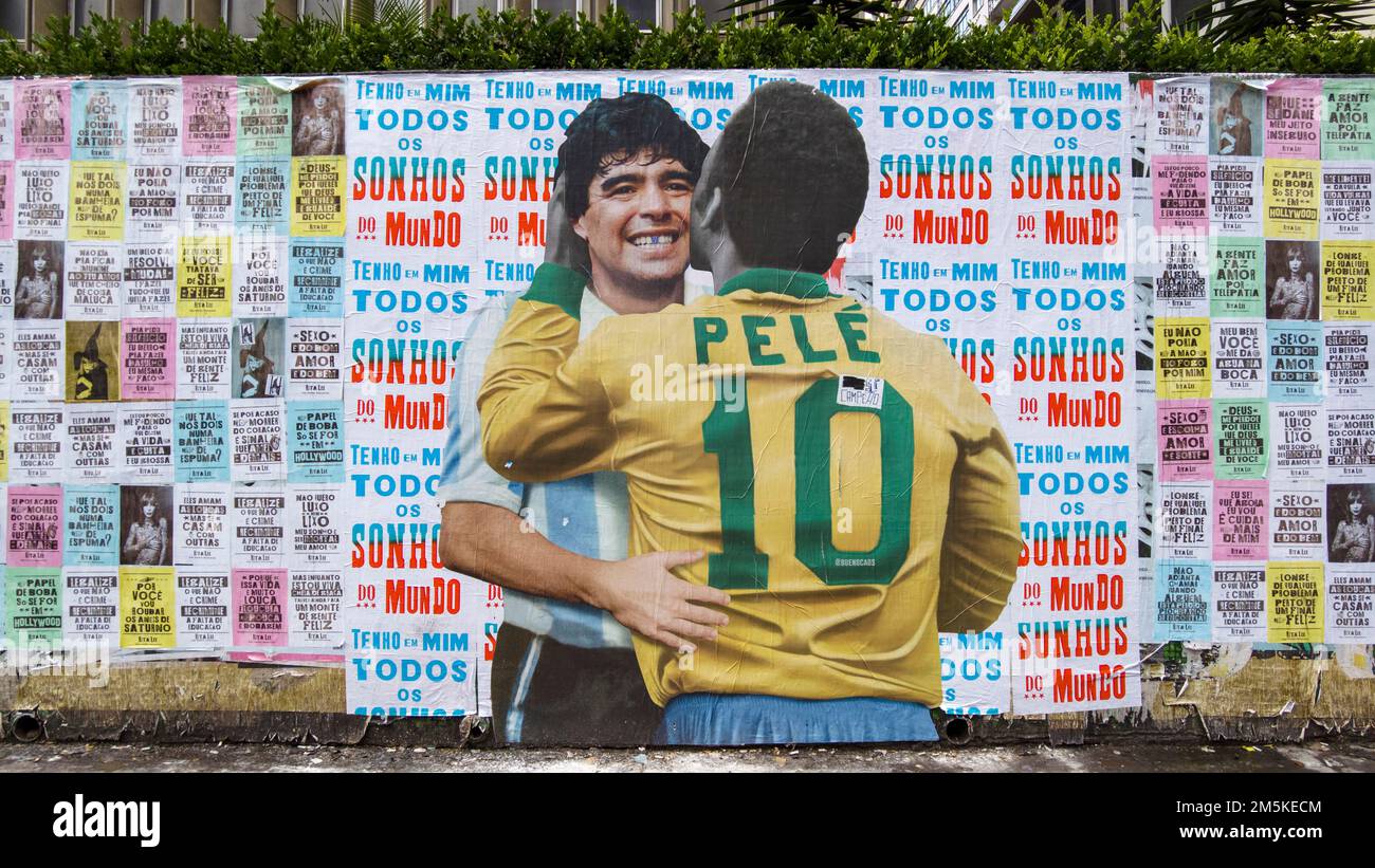 December 29, 2022, SÃ£o Paulo, SÃ£o Paulo, Brazil: Mural depicting ...