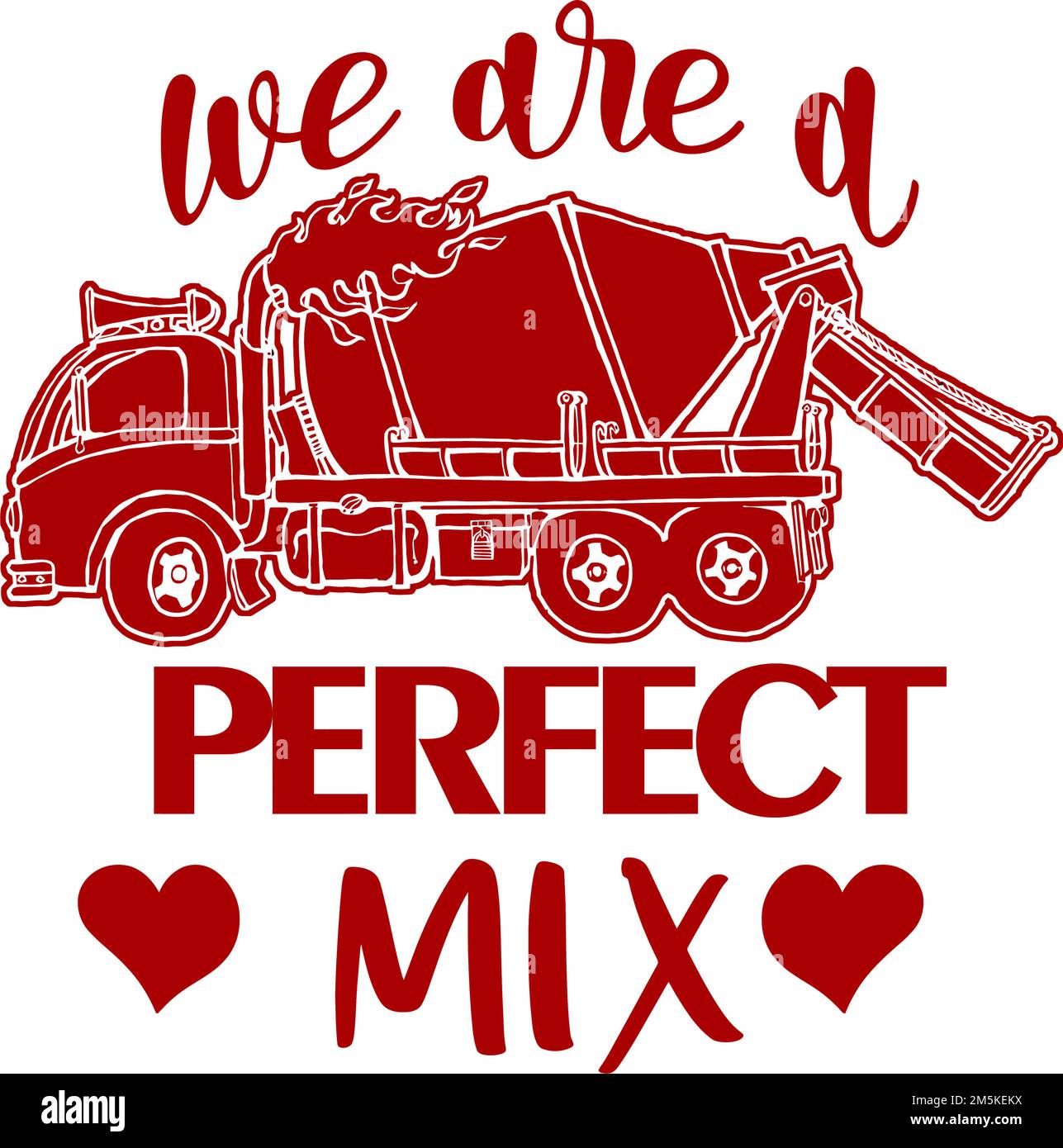funny valentines day construction equipment Stock Vector Image & Art ...