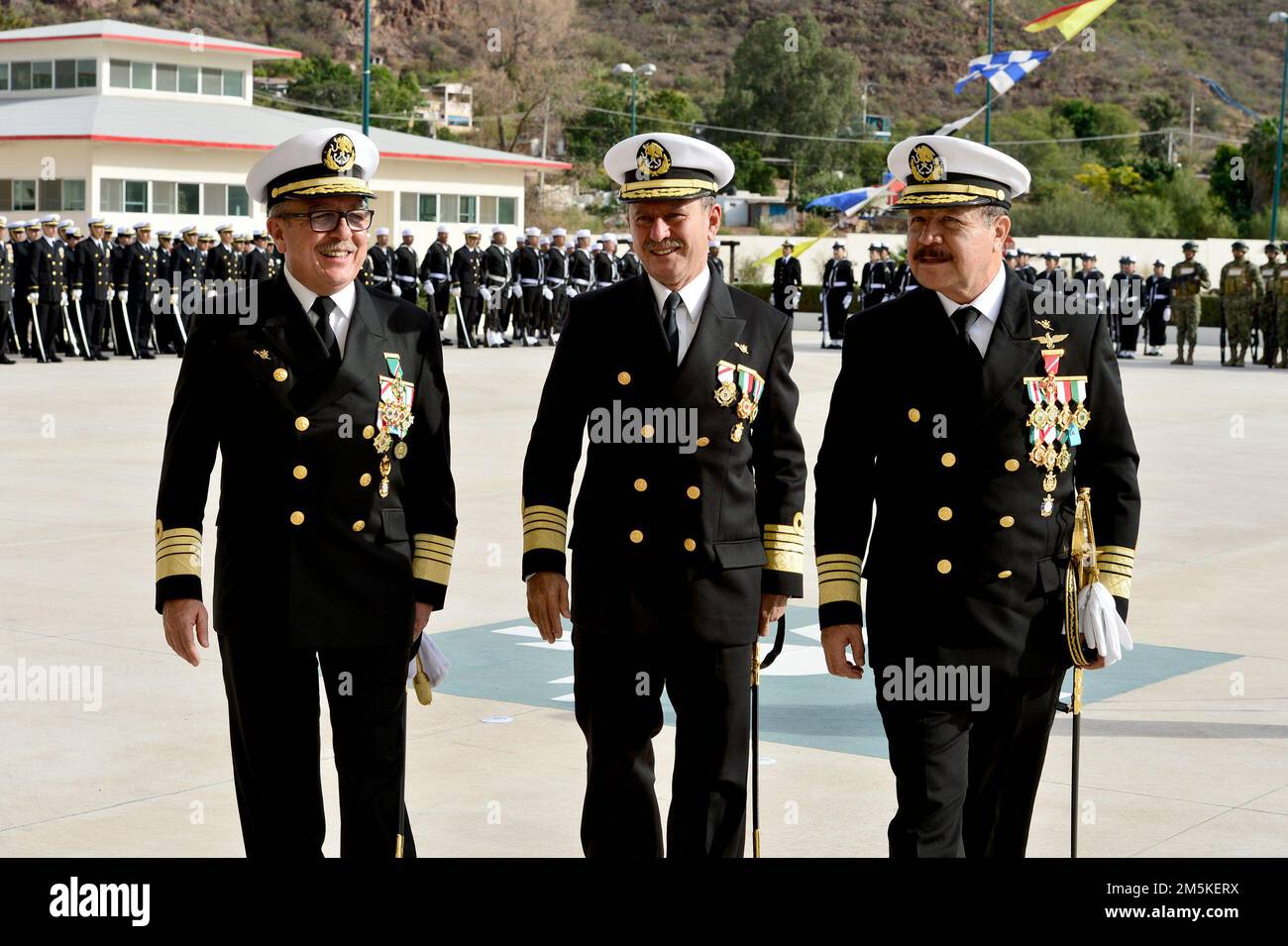 Military ceremony in the fourth naval region of the Mexican Navy in ...
