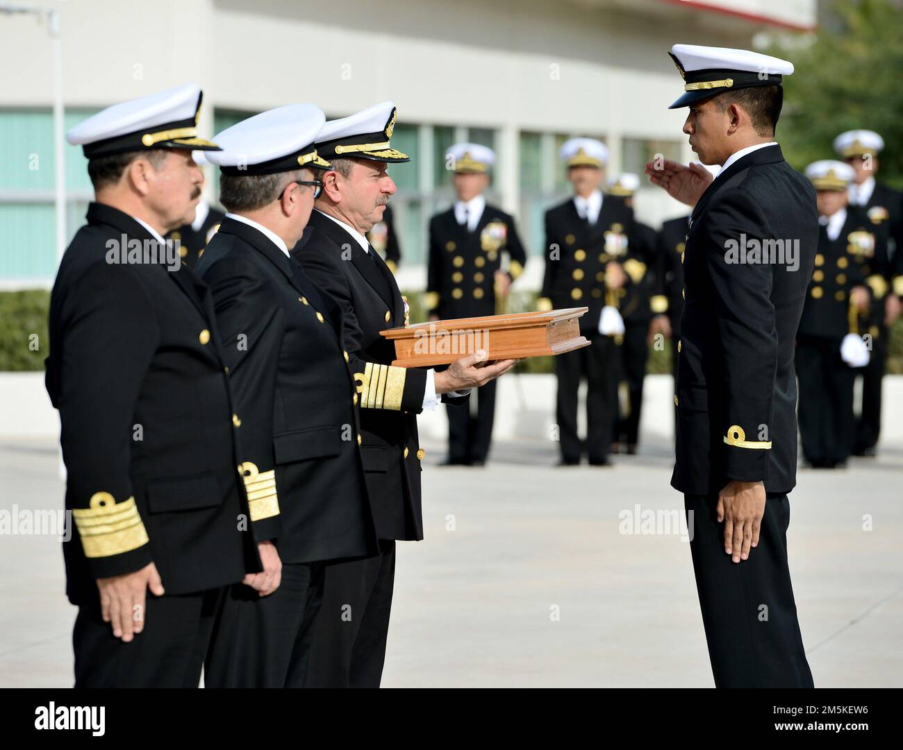 Military ceremony in the fourth naval region of the Mexican Navy in ...