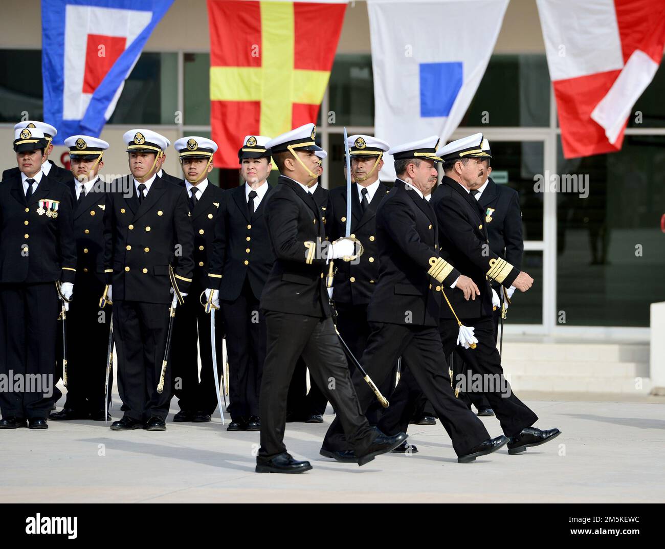 Military ceremony in the fourth naval region of the Mexican Navy in ...
