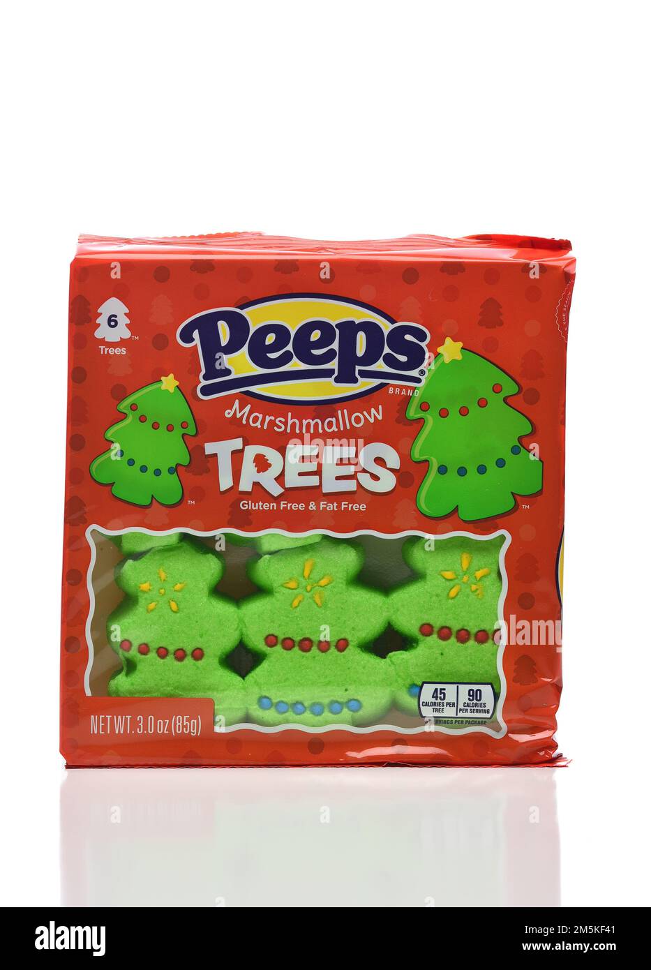 IRIVNE, CALIFORNIA - 23 DEC 2022: Apackage of Peeps Marshmallow Trees ...