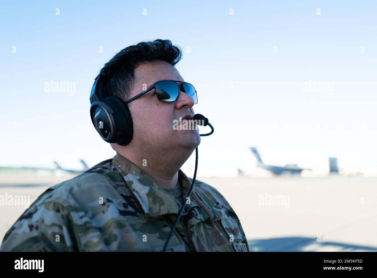 U.S. Air Force Staff Sgt. Jaime Sanchez, 22nd Airlift Squadron flight ...