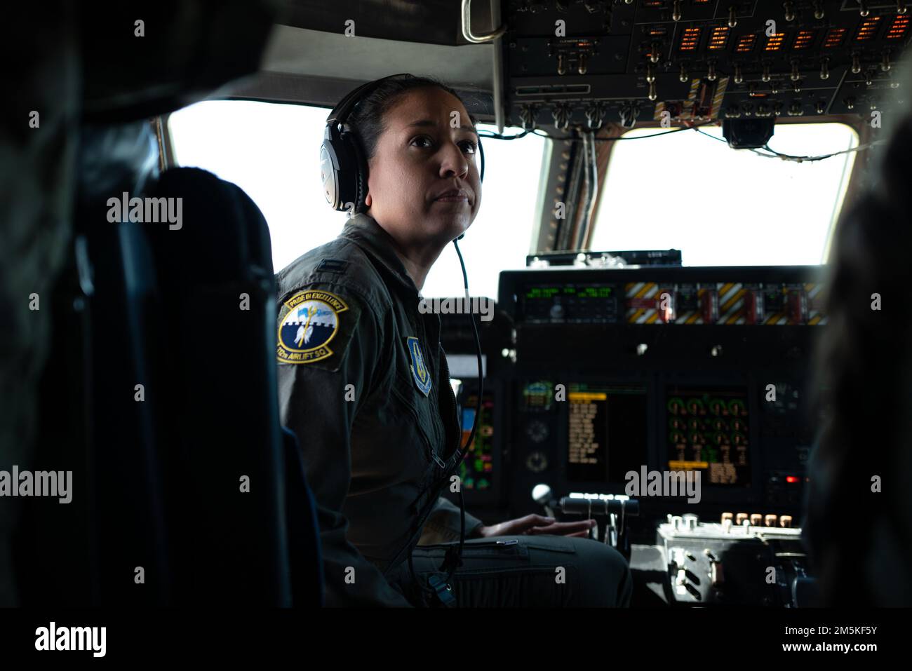 U.S. Air Force Capt. Brenda Chesteen, 312th Airlift Squadron pilot ...