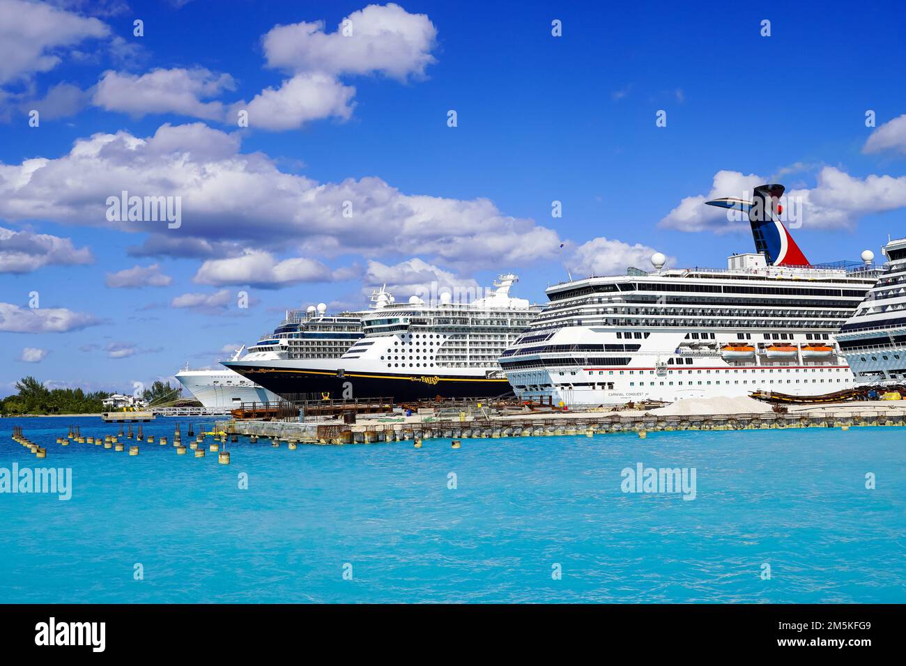 Miami, FL, USA 12 12 2022 View of the Beautiful Cruise ships in the ...