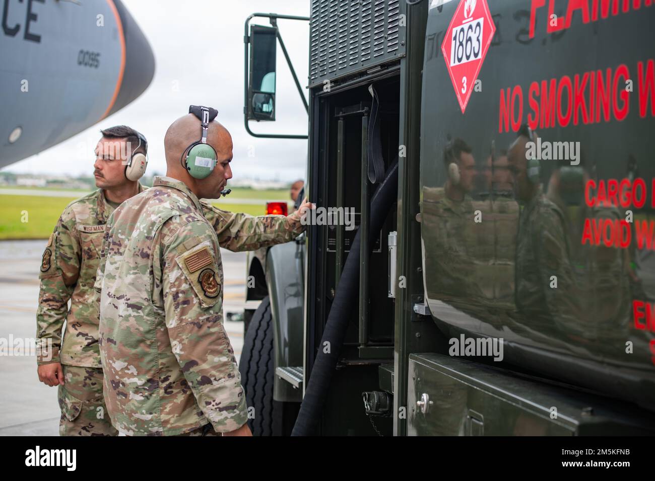 U.S. Air Force Tech. Sgt. Jesus Cintron Buitrago, right, 18th Logistics ...
