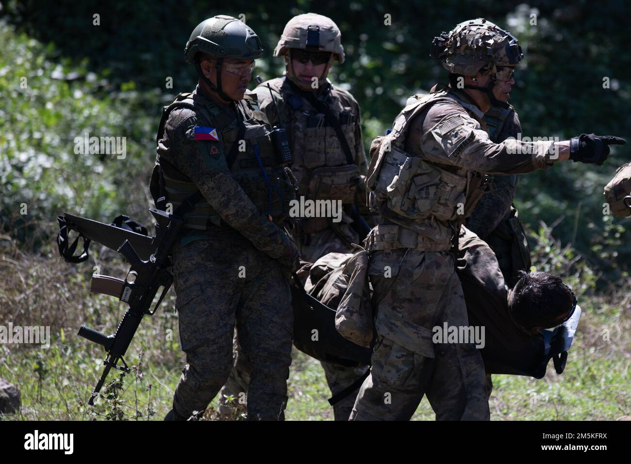 U.S. Army combat medics assigned to Company D, 2nd Battalion, 27th ...