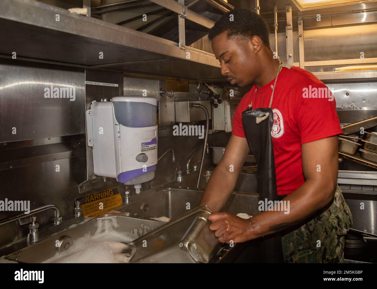 SOUTH CHINA SEA (March 22, 2022) Seaman Apprentice Rozelius Thomas ...