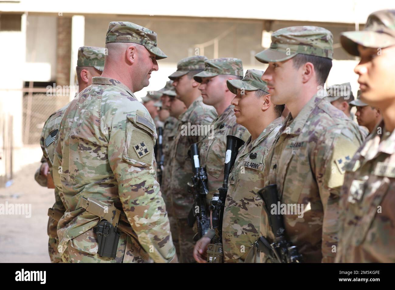 Lt. Col. Gregory Polk, the 299th Bridge Engineer Battalion commander ...