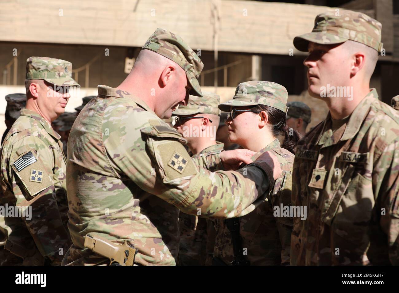 Lt. Col. Gregory Polk, the 299th Bridge Engineer Battalion commander ...