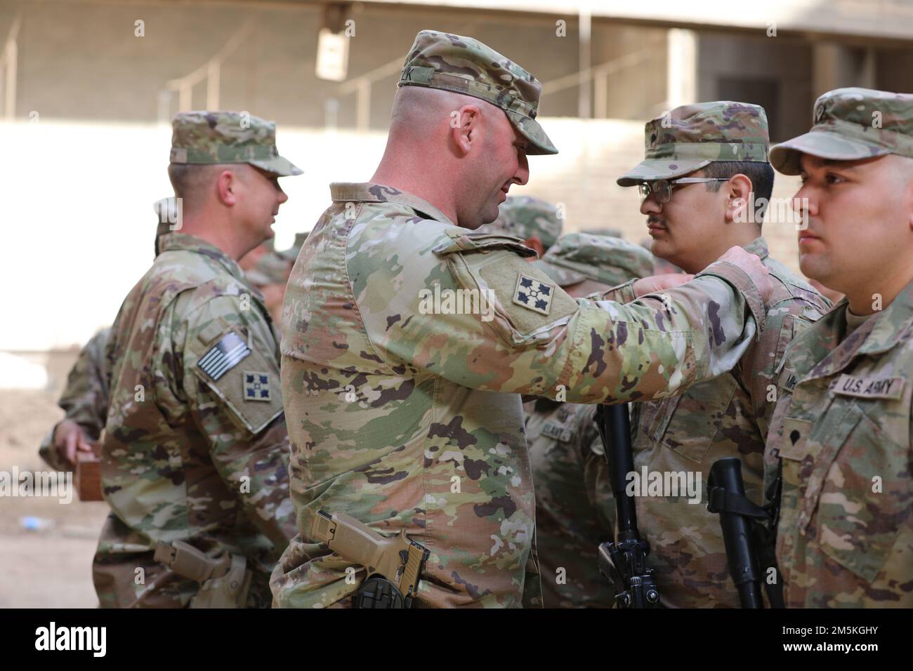Lt. Col. Gregory Polk, the 299th Bridge Engineer Battalion commander ...
