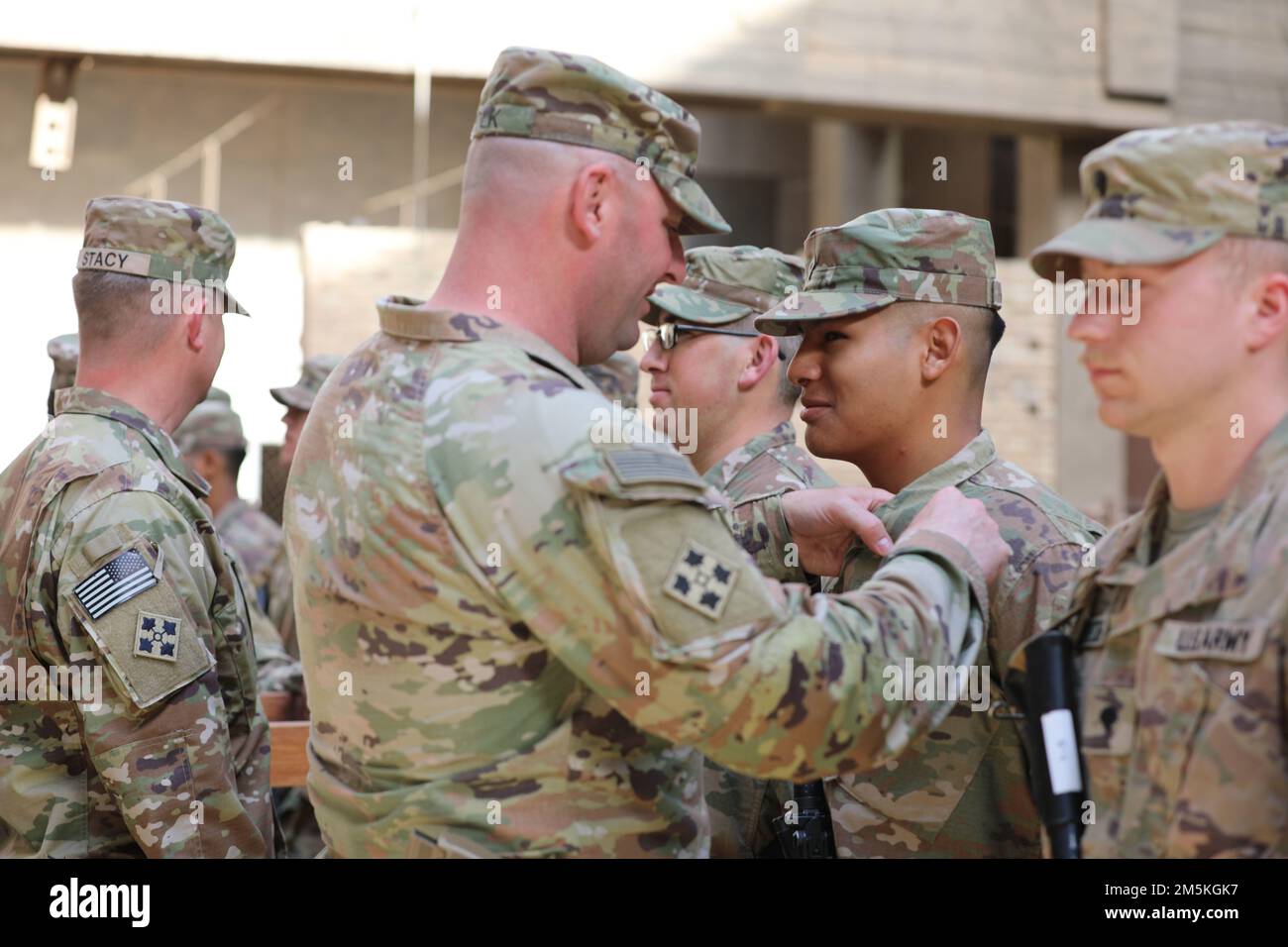 Lt. Col. Gregory Polk, the 299th Bridge Engineer Battalion commander ...