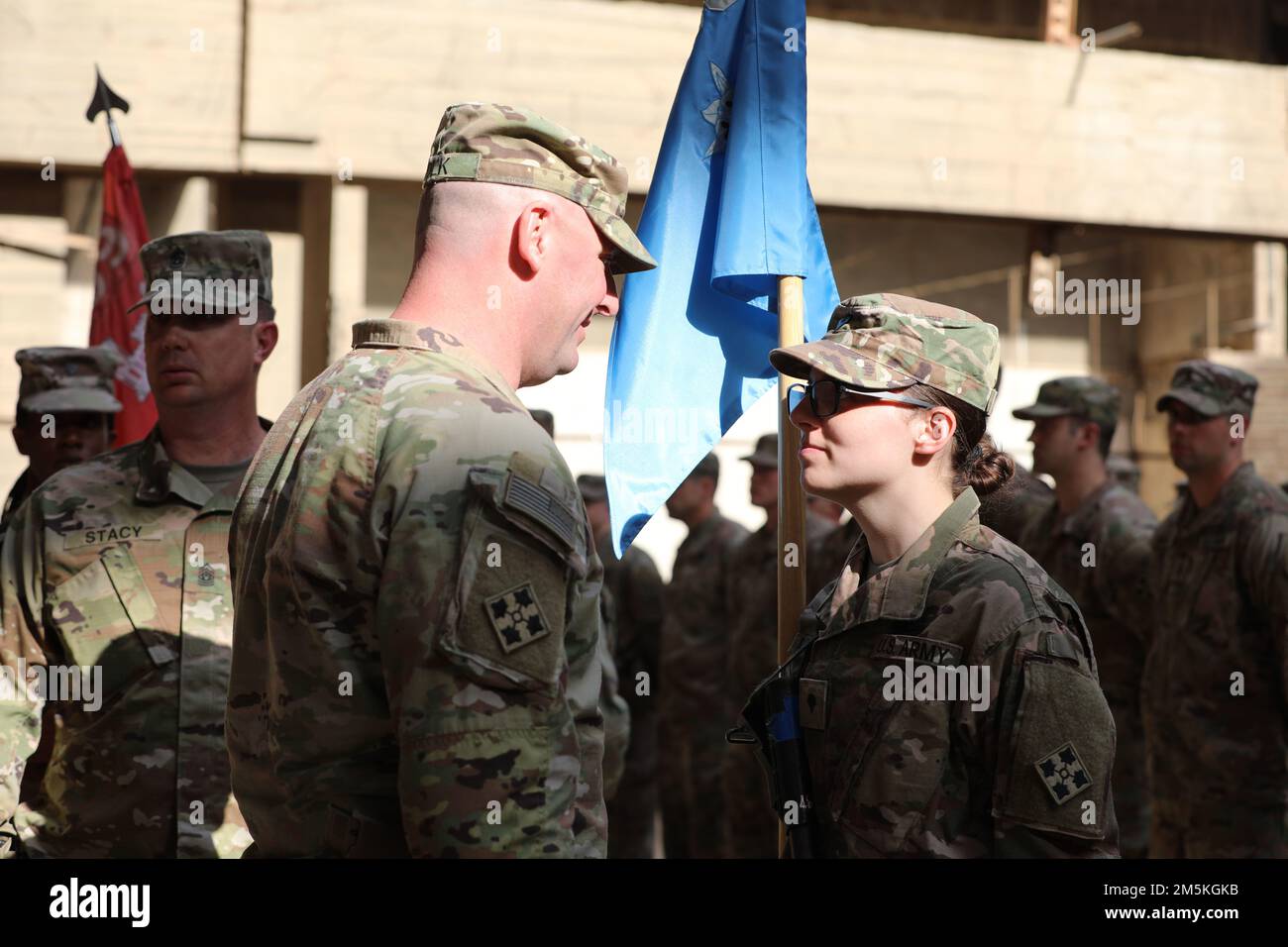 Lt. Col. Gregory Polk, the 299th Bridge Engineer Battalion commander ...