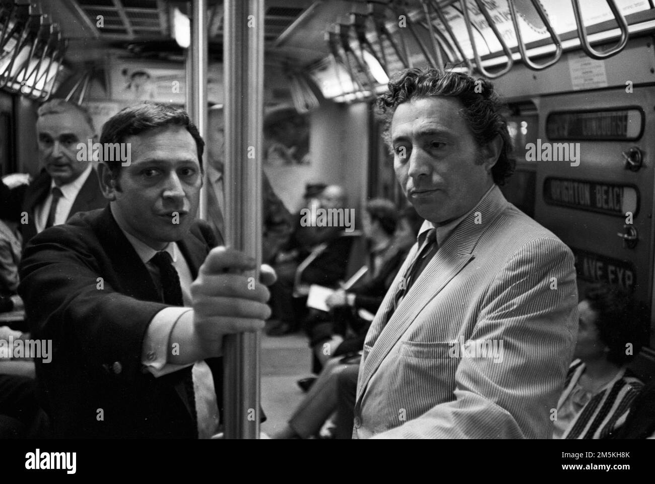 Photographers Allyn Z. Baum and Tony Vaccaro on the subway in NYC 1969 ...