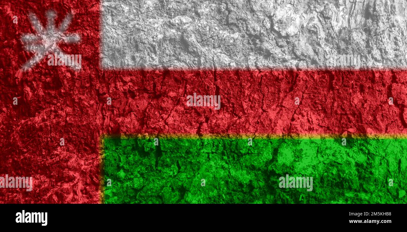 oman flag texture as background Stock Photo - Alamy