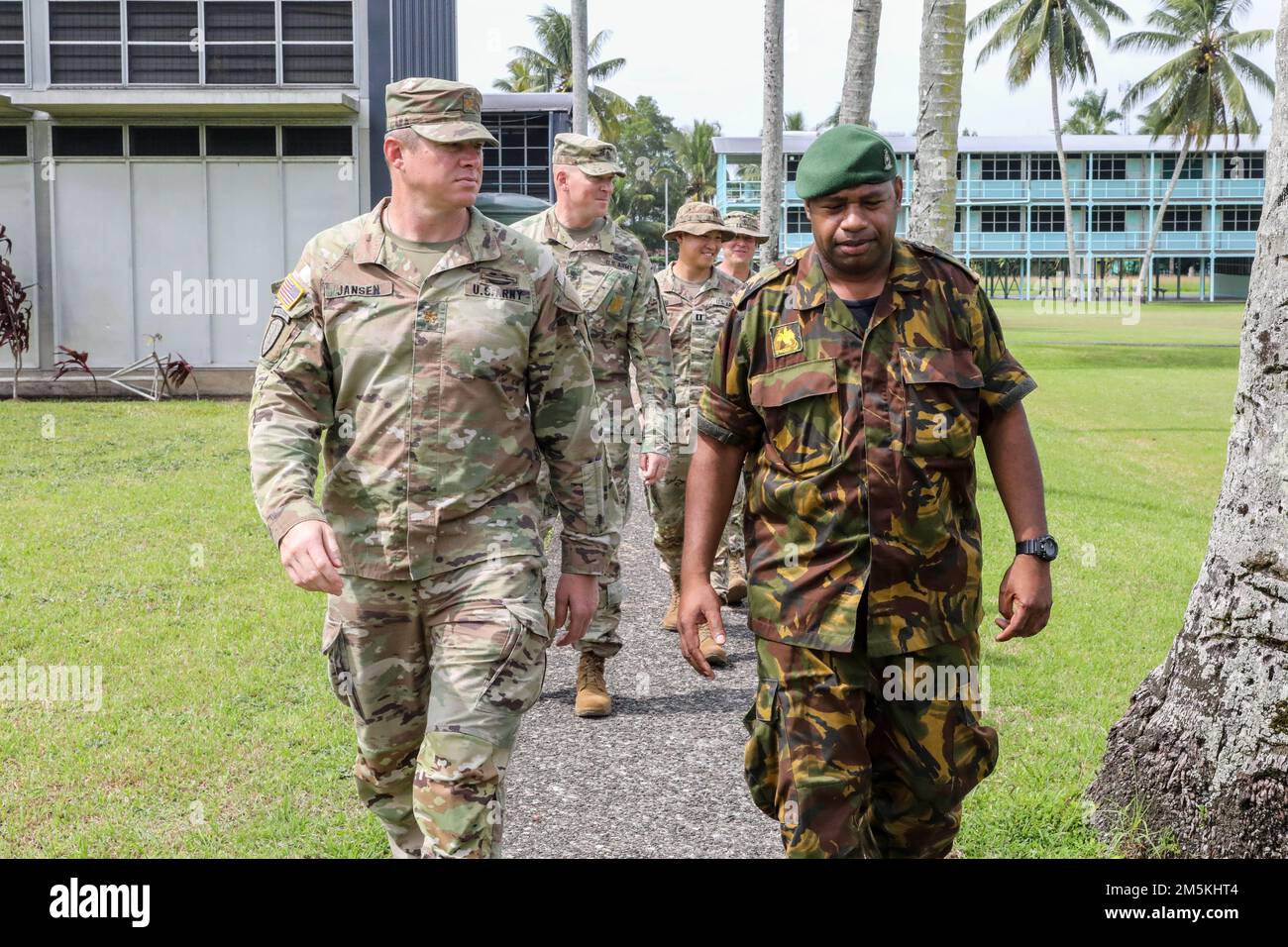 U.S. Army Soldiers from the 130th Engineer Brigade train the Papua New ...