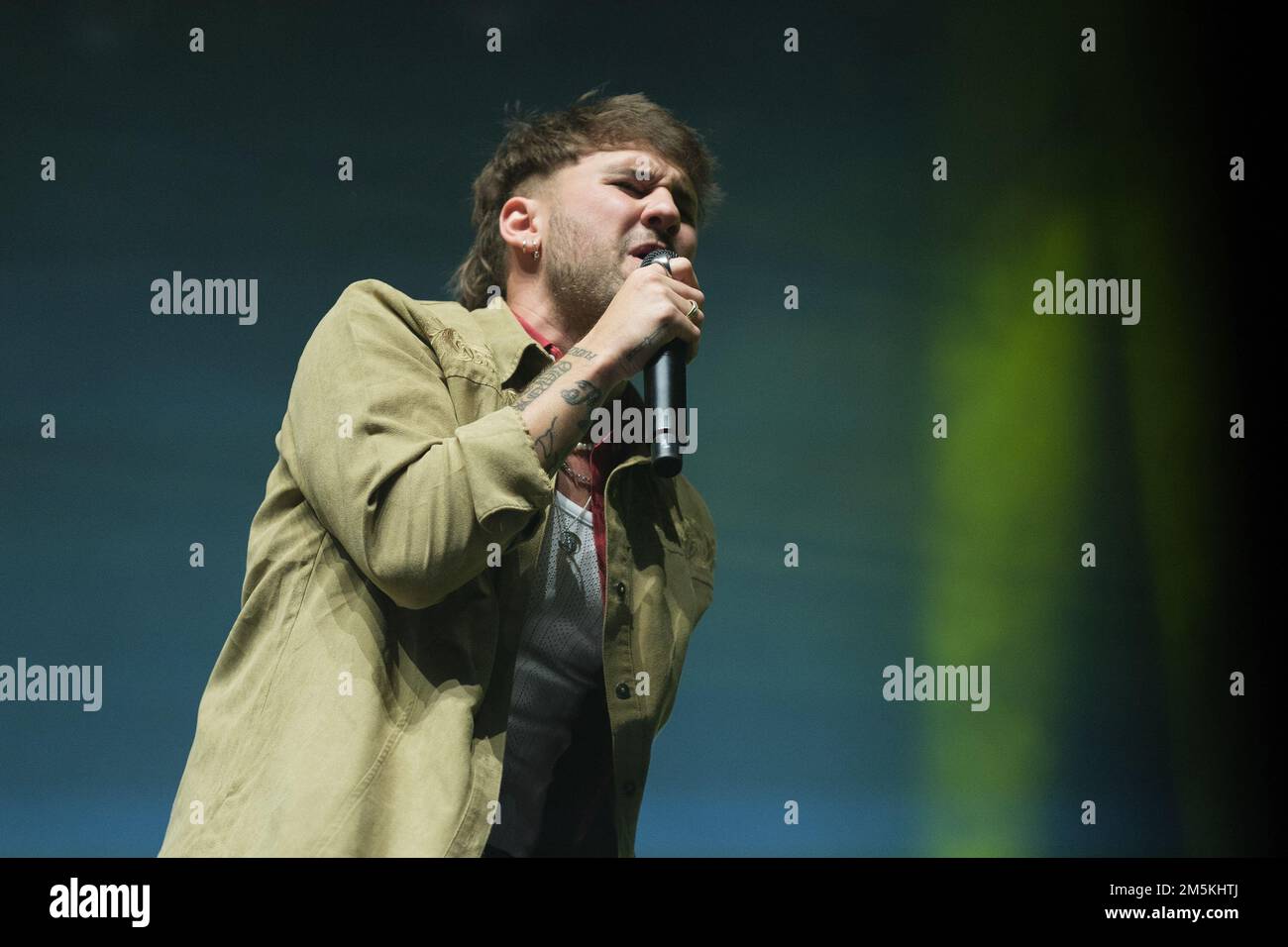 Madrid, Spain. 29th Dec, 2022. Singer Dani Fernandez performs during ...