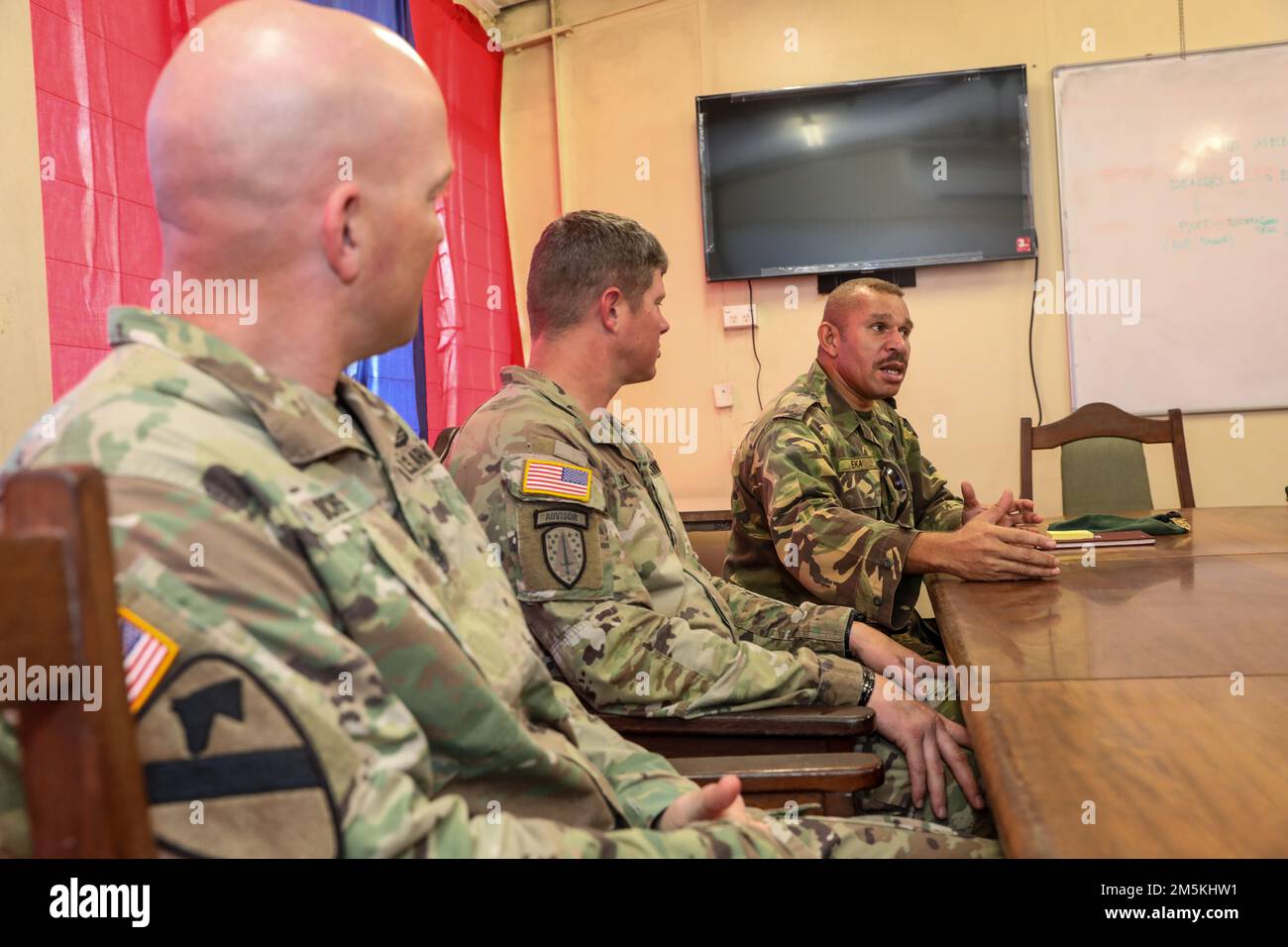 U.S. Army Soldiers from the 130th Engineer Brigade train the Papua New ...