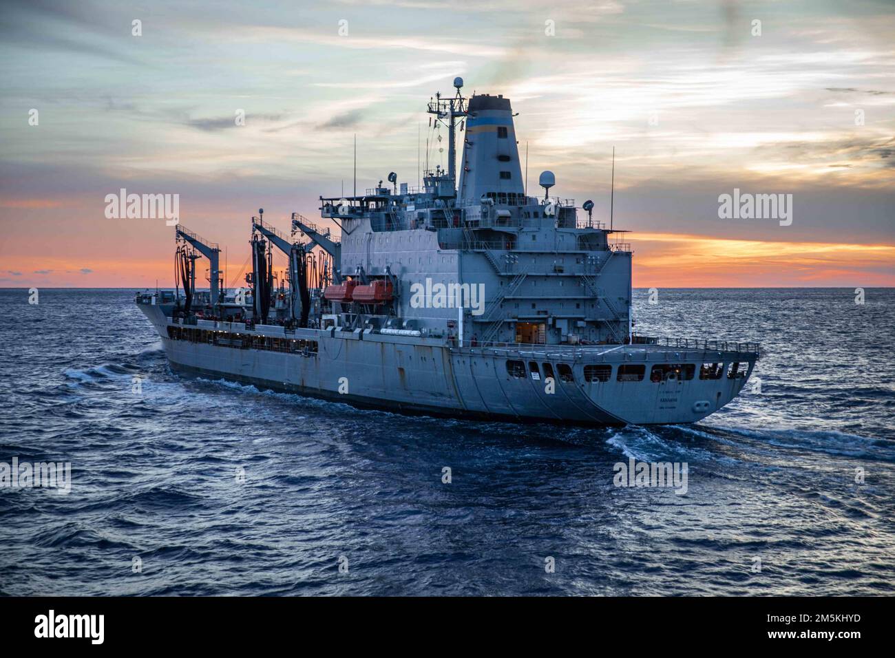 Fleet replenishment oiler usns kanawha t ao 196 hi-res stock ...