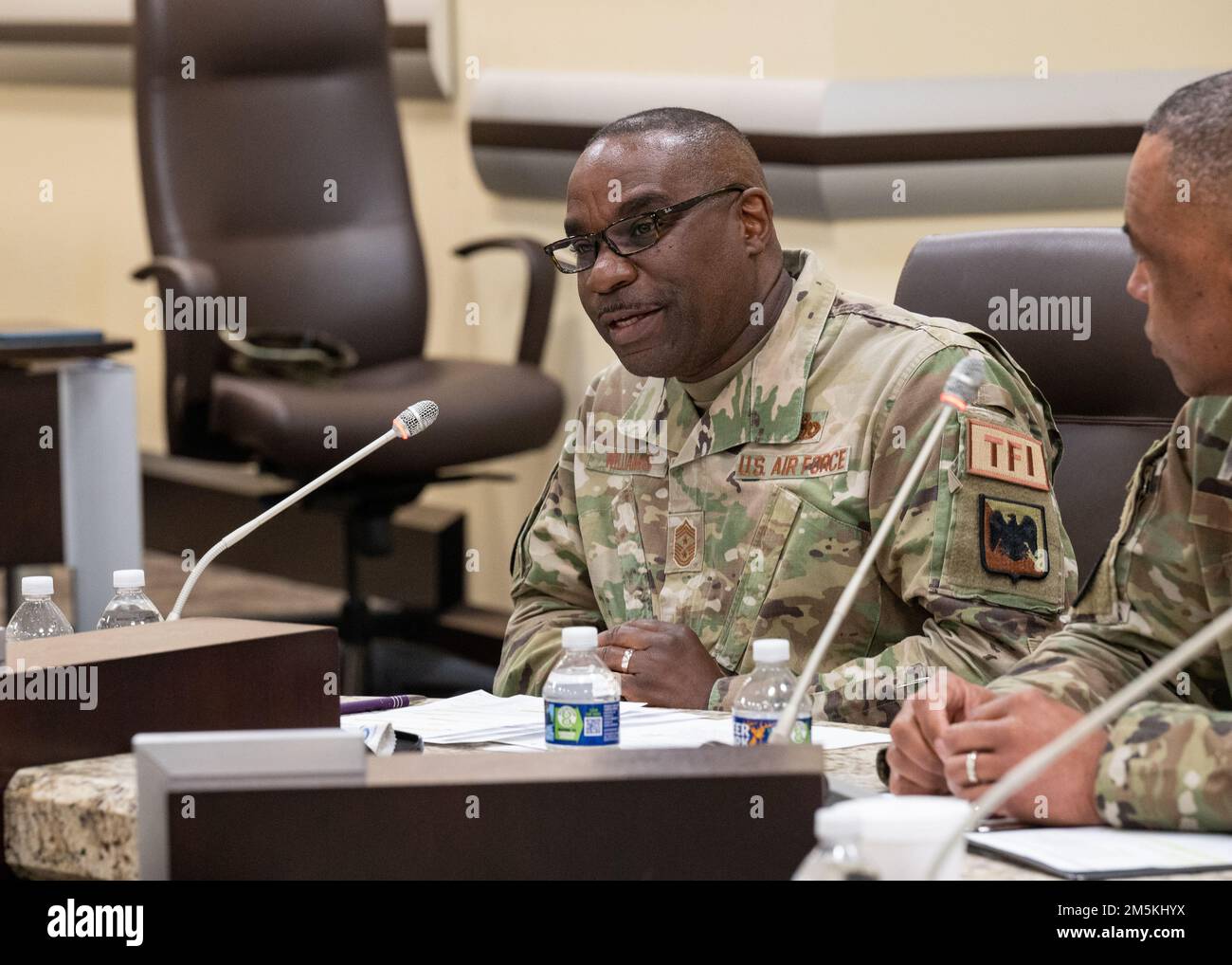 U.S. Air Force Chief Master Sgt. Maurice L. Williams, command chief ...