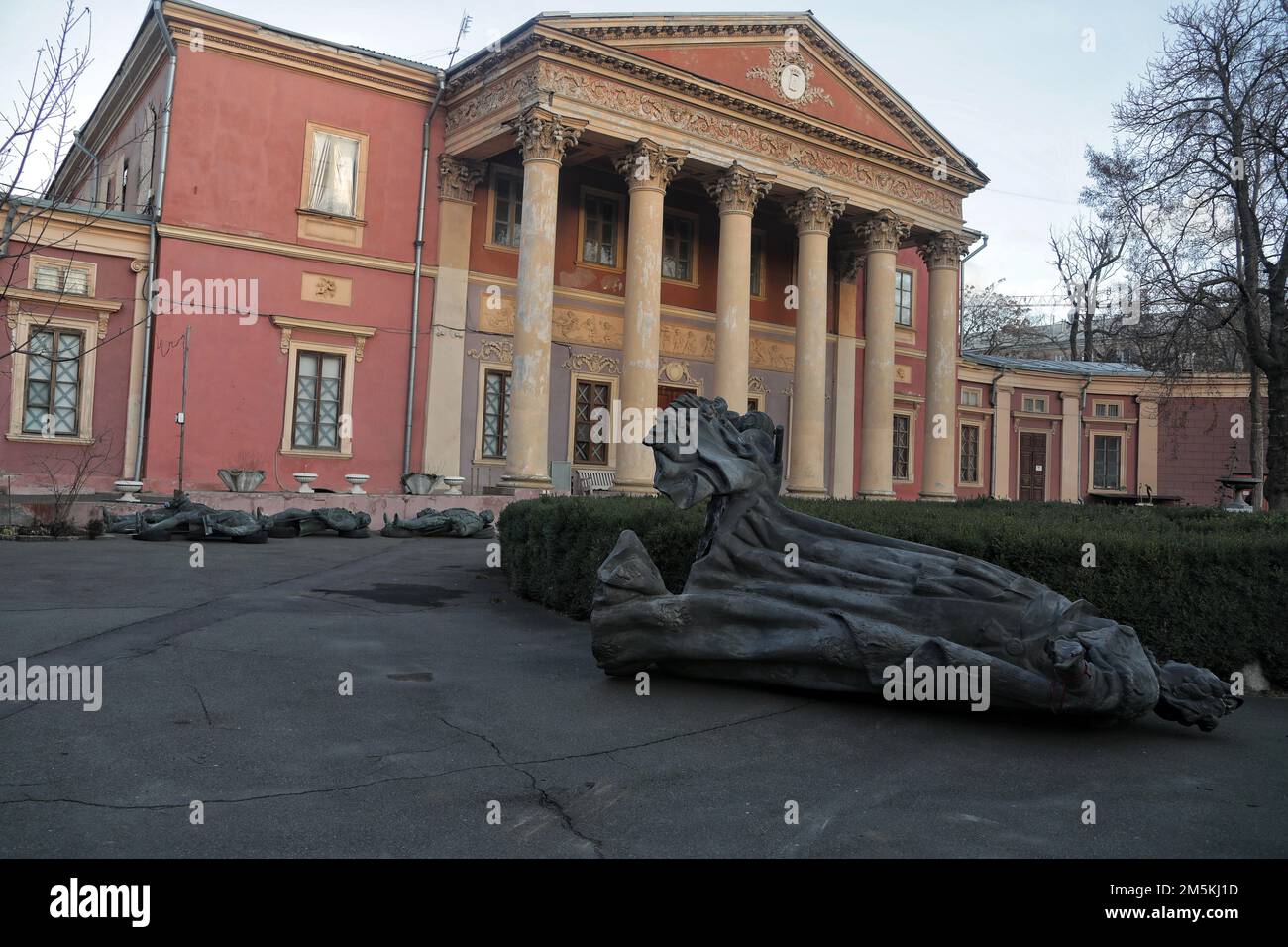 ODESA, UKRAINE - DECEMBER 29, 2022 - The statue of Empress Catherine II ...