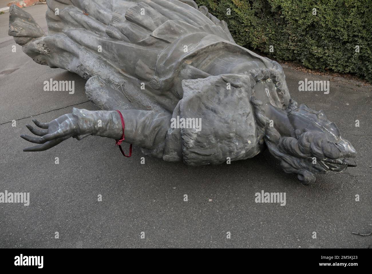 ODESA, UKRAINE - DECEMBER 29, 2022 - The statue of Empress Catherine II ...