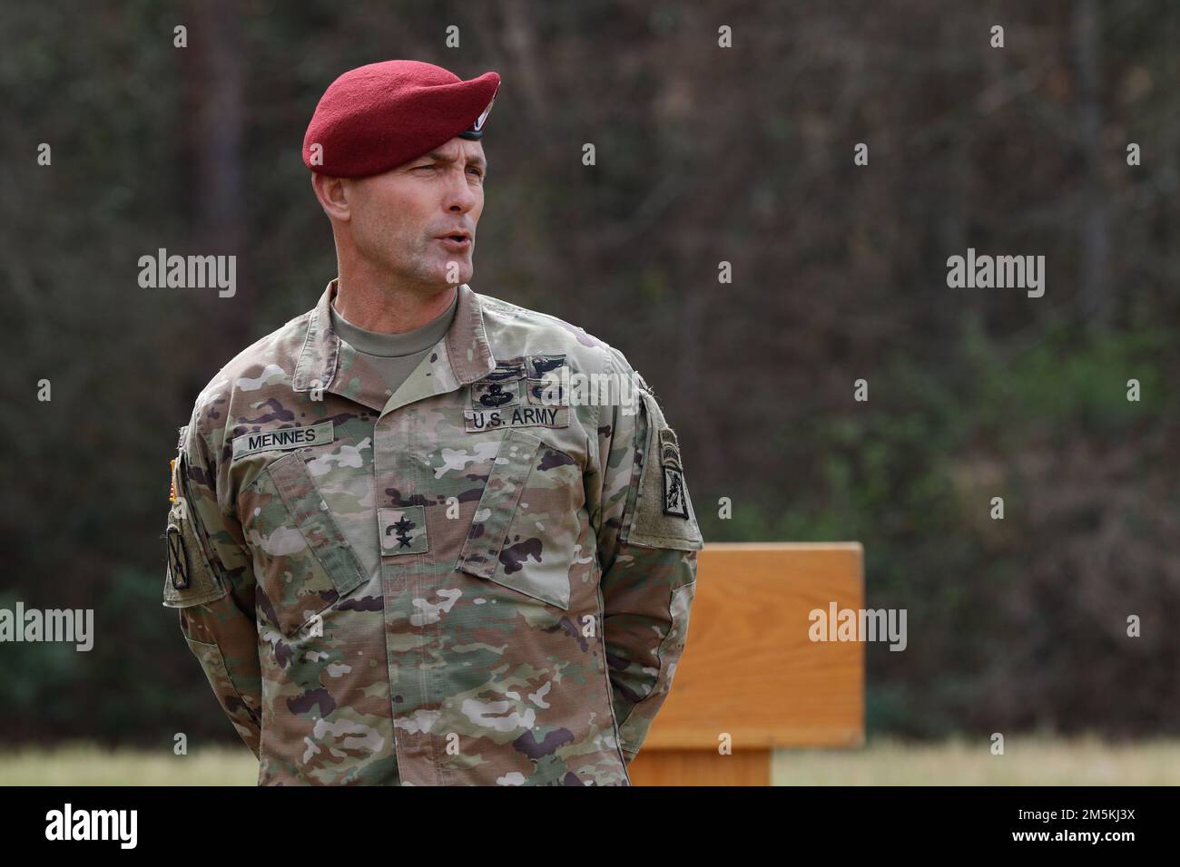 Maj. Gen. Brian J. Mennes, Deputy Commanding General of XVIII Airborne ...