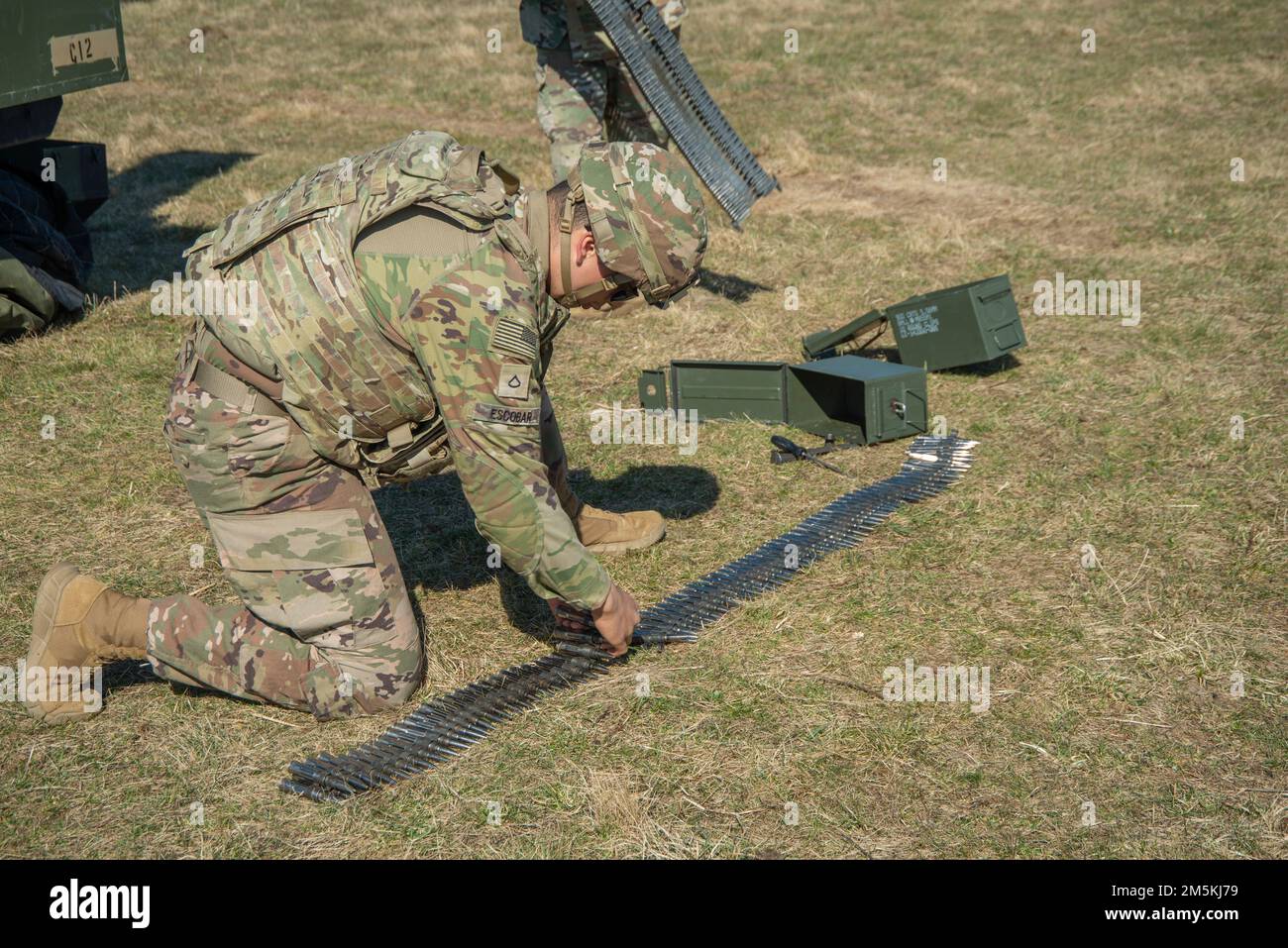 U.S. Soldiers with 5th Battalion, 4th Air Defense Artillery Regiment (5 ...