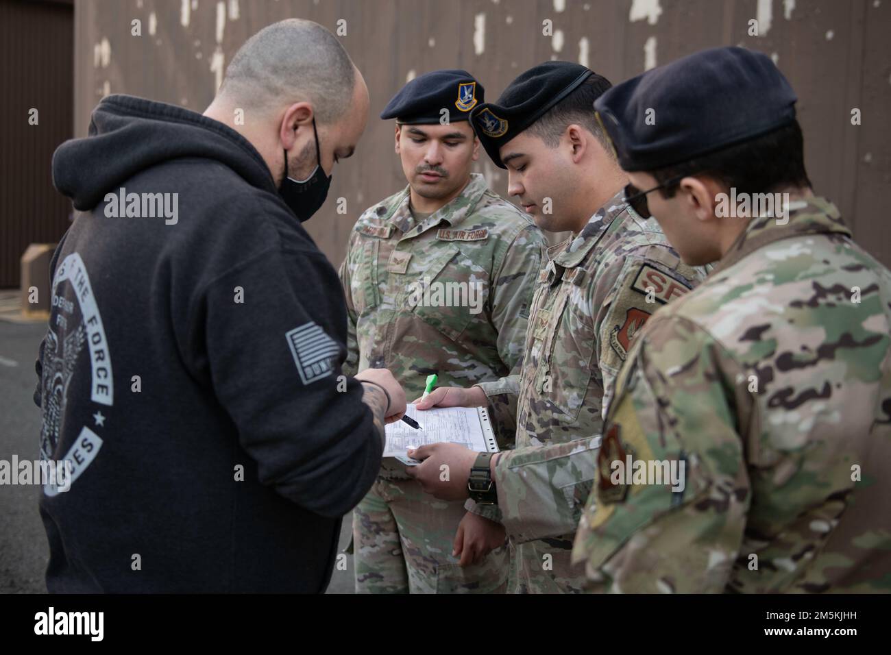 U.S. Air Force Defenders from the 423rd Security Forces Squadron ...