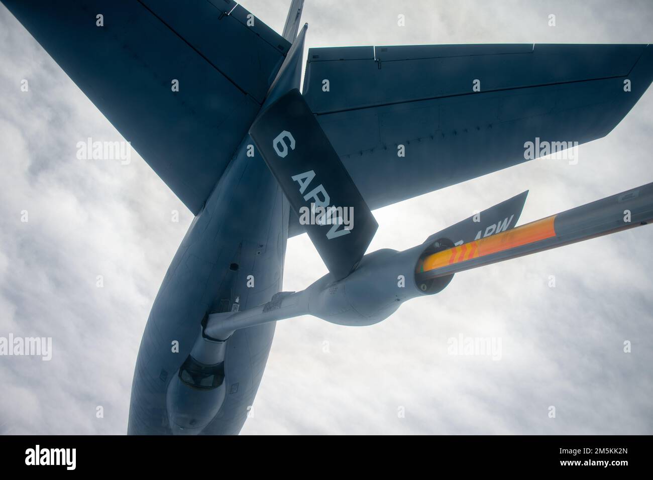 A KC-135 Stratotanker boom operator assigned to the 6th Air Refueling Wing, MacDill Air Force ...